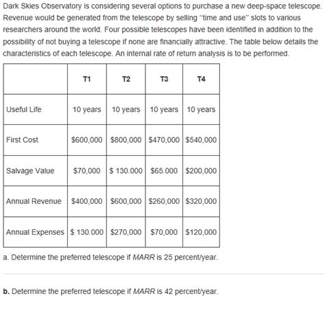 Solved Use Incremental Irr Analysis With Marr As Your Solved Use Incremental Irr Analysis With Marr As Your