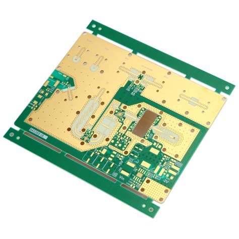 China Rf Microwave Pcb With Flash Gold Surface Finishing Customized