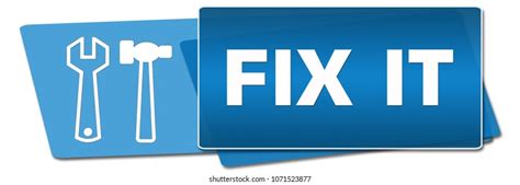 Fix Concept Image Text Related Symbols Stock Illustration 1071523877