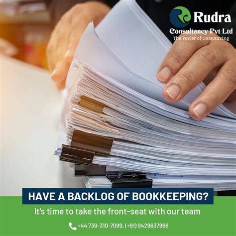 Rudra Consultancy Pvt Ltd On Linkedin Backlog Bookkeeping Pendingtasks Finance Tax