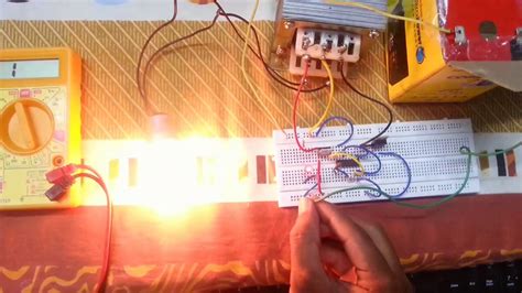 Simple Inverter Circuit Design On Breadboard Youtube