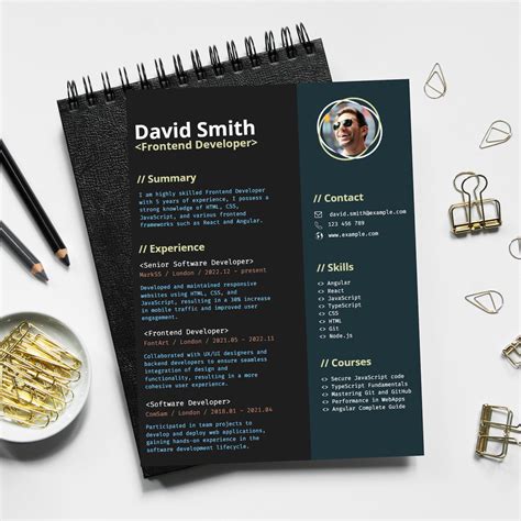 Printable Developer CV Template And Cover Letter Etsy