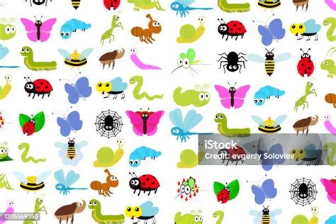 곤충 아이콘 세트입니다 가와이 이 무당 벌레 모기 나비 코뿔소 딱정벌레 지네 메뚜기 애벌레 거미 파리 달팽이 잠자리 개미 벌레 민달팽이 메뚜기 말벌 꿀벌 플랫 디자인 벡터