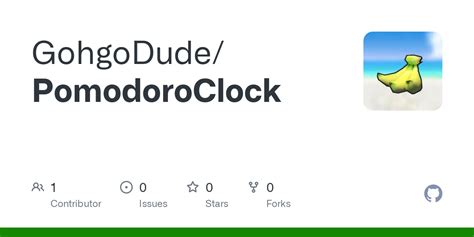 GitHub GohgoDude PomodoroClock