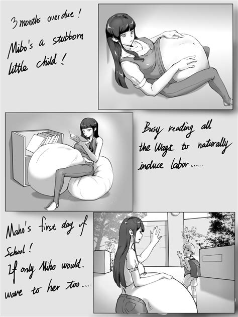 Rule 34 Big Belly Bnnnnxg English Text Female Fetal Movement Girls Und Panzer Hyper Belly