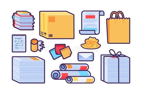Old Unwanted Paper Objects Set Stock Vector Illustration Of Newspaper