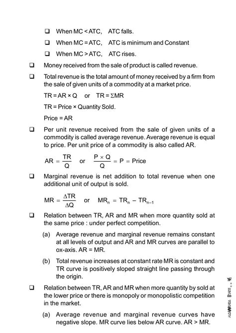 Class 11 Economics Notes For Producer Behaviour And Supply Artofit