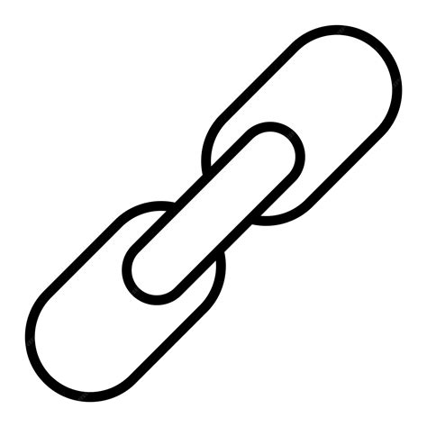 Premium Vector A Black And White Image Of A Link In A Line That Says
