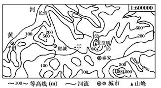 读某地局部示意图图中xy为等高线l为河流据此回答1~2题 1．图中河流l的流向为 A．从东南流向西北 B．从东北流向西南c．从