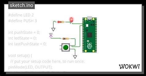 Push Buton 2 Wokwi Esp32 Stm32 Arduino Simulator