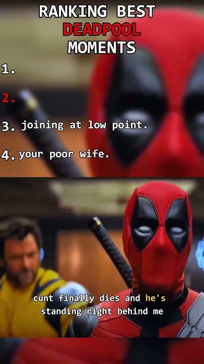 Ranking Best Deadpool Funniest Moments😂 Youtube