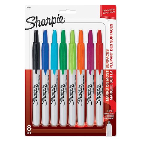 Sharpie Marker Set Retractable Basic Colors Set Of 8 Jerrys Artarama