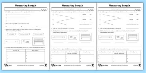 👉 Planit Maths Year 3 Measurement Length Maths Differentiated Activities