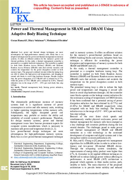 pdf leakage reduction in dt8t sram cell using body biasing technique