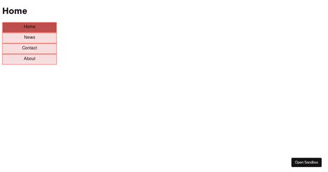 Vertical Nav Bars Codesandbox