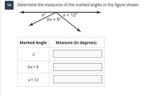 [FREE] Determine the measures of the marked angles in the figure shown ...