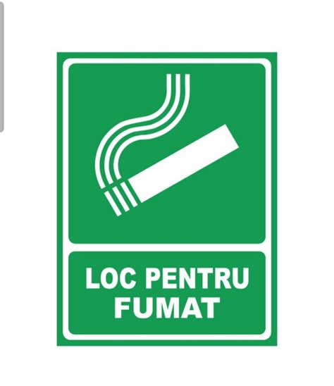 Indicator Autocolant Loc Pentru Fumat
