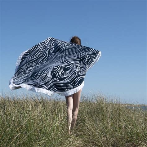 Elyse Maguire Roundabout Beach Towel Nauset Navy Garmentory