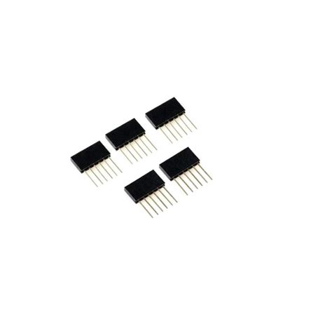 6 Pin Female 11mm Tall Stackable Header Connector For Arduino Pack Of