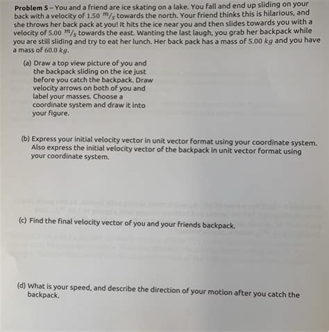 Solved Phys 129 Worksheet 5 Collisions And Momentum What