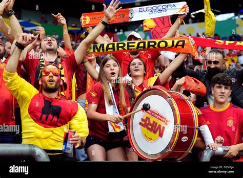 Spain Fans During The Uefa Euro 2024 Group B Match At The Arena