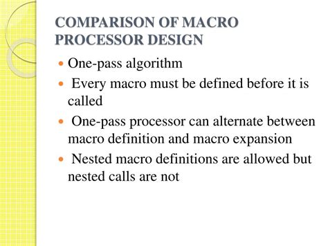 Ppt Unit Iv Macro Processors Powerpoint Presentation Free Download