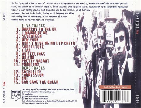 Never Mind The Bollocks Heres The Artwork Albums No 1618 Sex Pistols
