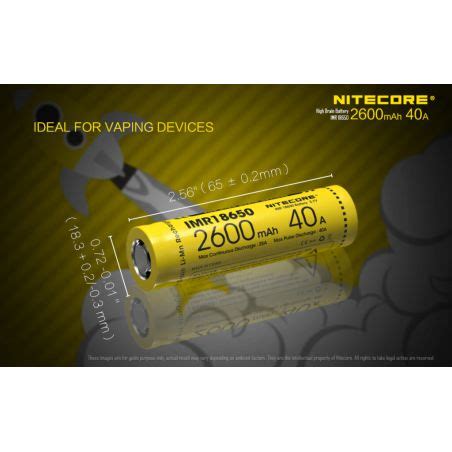 Nitecore Imr Mah Rechargeable Battery