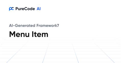 Build Great Framework7 Menu Item Components Faster Using Ai Tools