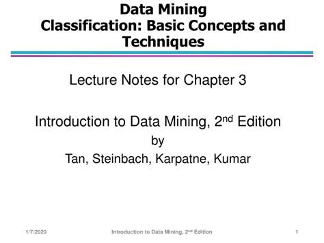 Ppt Data Mining Classification Basic Concepts And Techniques