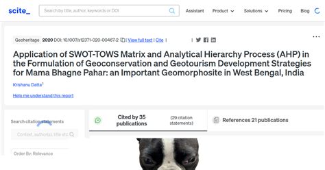 Application Of Swot Tows Matrix And Analytical Hierarchy Process Ahp In The Formulation Of