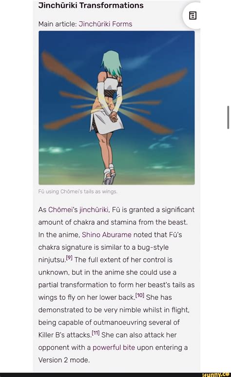 Jinchtriki Transformations Main Article Jinchuriki Forms Fu Using Chomeis Tails As Wings As
