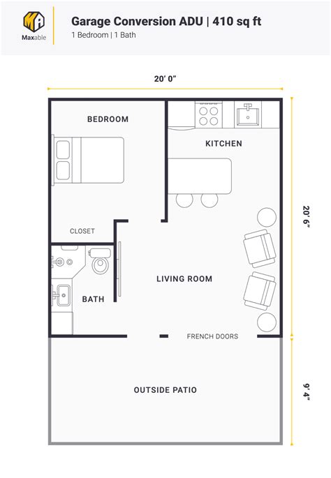 5 Free Adu Floor Plans To Inspire Your Project Maxable