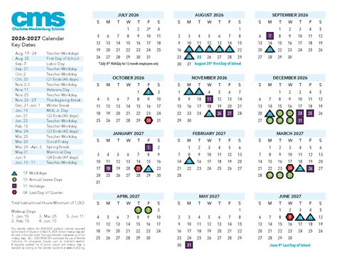 Cms Schools Calendar 2026 2027 Charlotte Mecklenburg School
