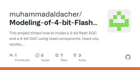 GitHub Muhammadaldacher Modeling Of 4 Bit Flash ADC And 4 Bit DAC This Project Shows How To