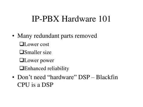 Ppt How To Build An Embedded Asterisk Ip Pbx Powerpoint Presentation