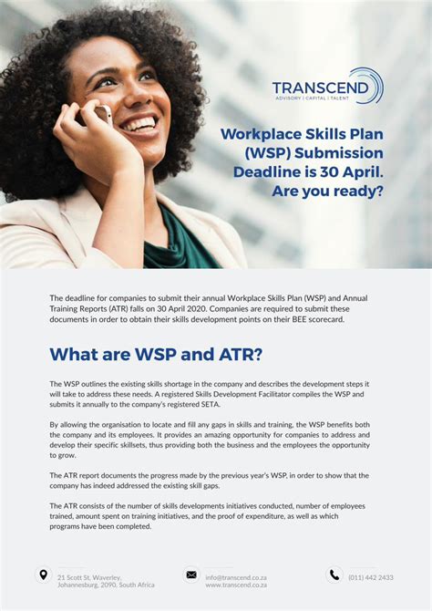 PDF What Are WSP And ATR What Are WSP And ATR The WSP Outlines The Existing Skills