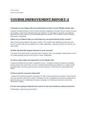 Course Improvement2 Pdf Name Prajna BabeId A1806828 COURSE IMPROVEMENT REPORT 2 1 Overall