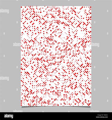 Red Diagonal Rounded Square Mosaic Pattern Flyer Template Stock Vector Image And Art Alamy