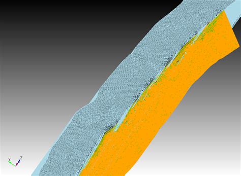 Edge And Triangle Error In Tetrahedral Mesh Of Two Volumes Meshing
