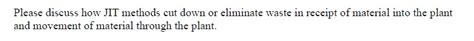 Solved Please Discuss How Jit Methods Cut Down Or Eliminate