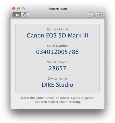 How To Know The Shutter Count Of Your Canon DSLR