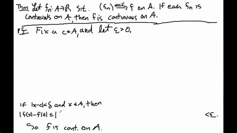Continuous Sequence Continuous Limit P1 Youtube