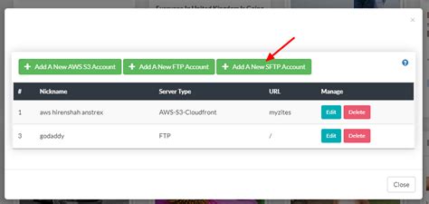 Manage Your FTP SFTP Server Accounts To Upload Landing Pages Native