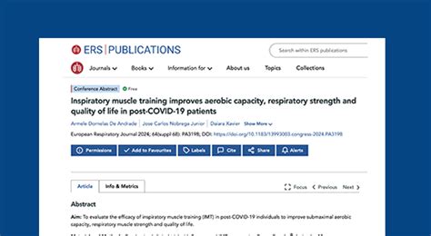 Inspiratory Muscle Training Improves Aerobic Capacity Respiratory Strength And Quality Of Life