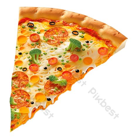 치즈 피자 조각 일러스트 Psd 무료 다운로드 Pikbest