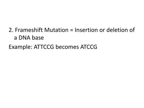 Notes Mutations Ppt