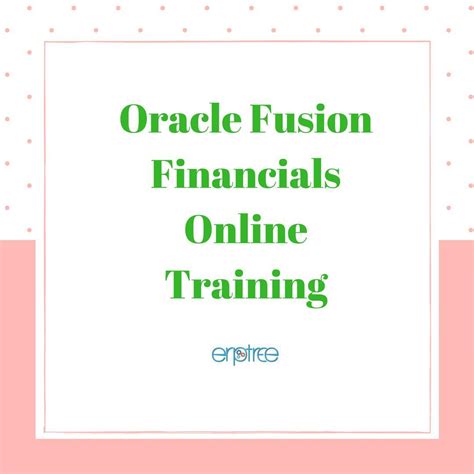 Oracle Fusion Financials Training Sai Erptree