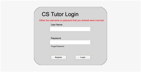 Figure 2 7 3 The Incorrect Credentials Dialog Functional