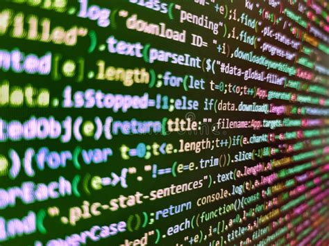 Programmer Working On Computer Screen Modern Web Network And Internet Telecommunication